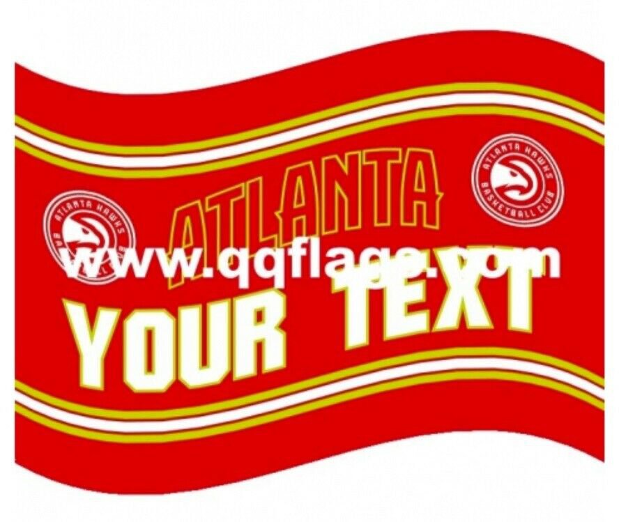 Atlanta Hawks Flag 3x5ft Banner Polyester Basketball hawks022