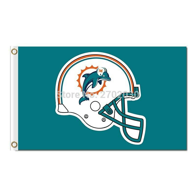 Miami Dolphins Flag 3x5ft Banner Polyester American Football dolphins020