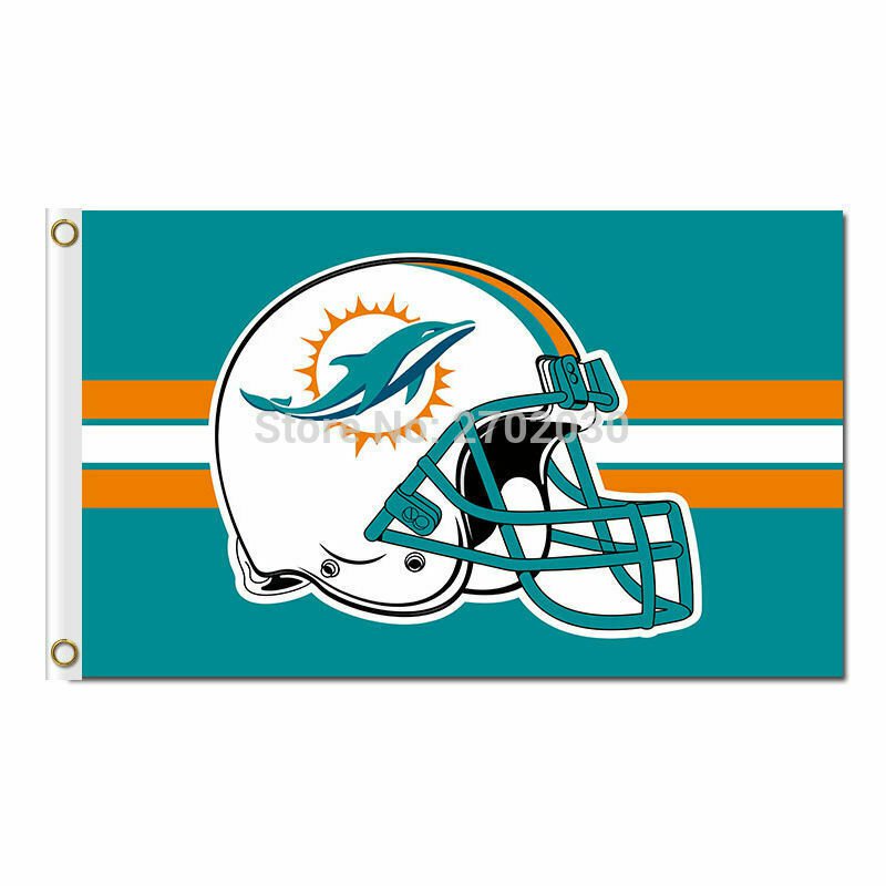 Miami Dolphins Flag 3x5ft Banner Polyester American Football dolphins026