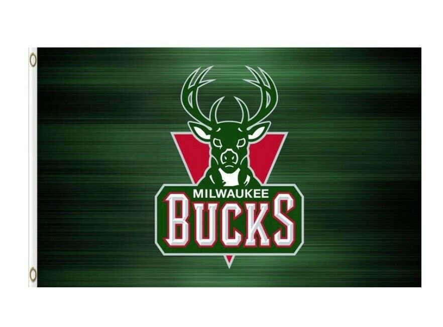 Milwaukee Bucks Flag 3x5ft Banner Polyester Basketball bucks021