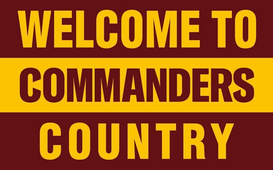 Washington Commanders Flag 3x5ft Banner Polyester American Football ...