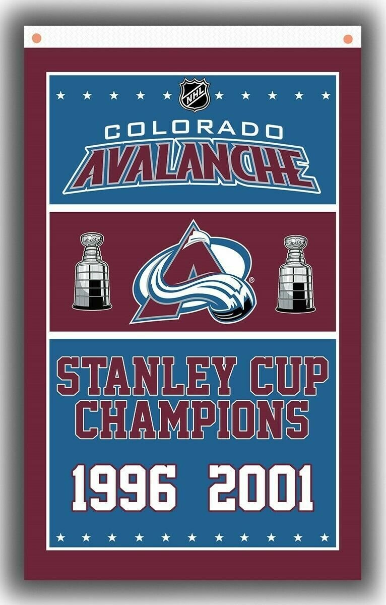 Colorado Avalanche Flag 3x5ft Banner Polyester Ice Hockey Stanley Cup 008