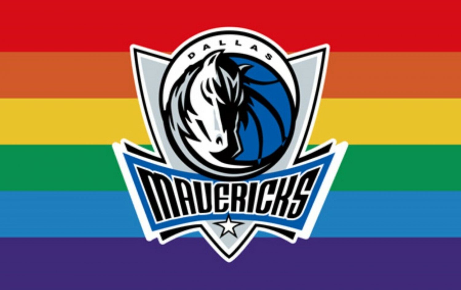 Dallas Mavericks Pride Flag 3x5ft Banner Polyester basketball maverics012