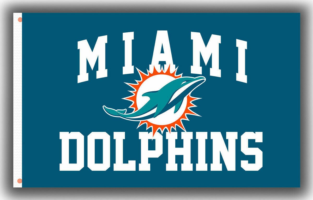 Miami Dolphins Flag 3x5ft Banner Polyester American Football dolphins037
