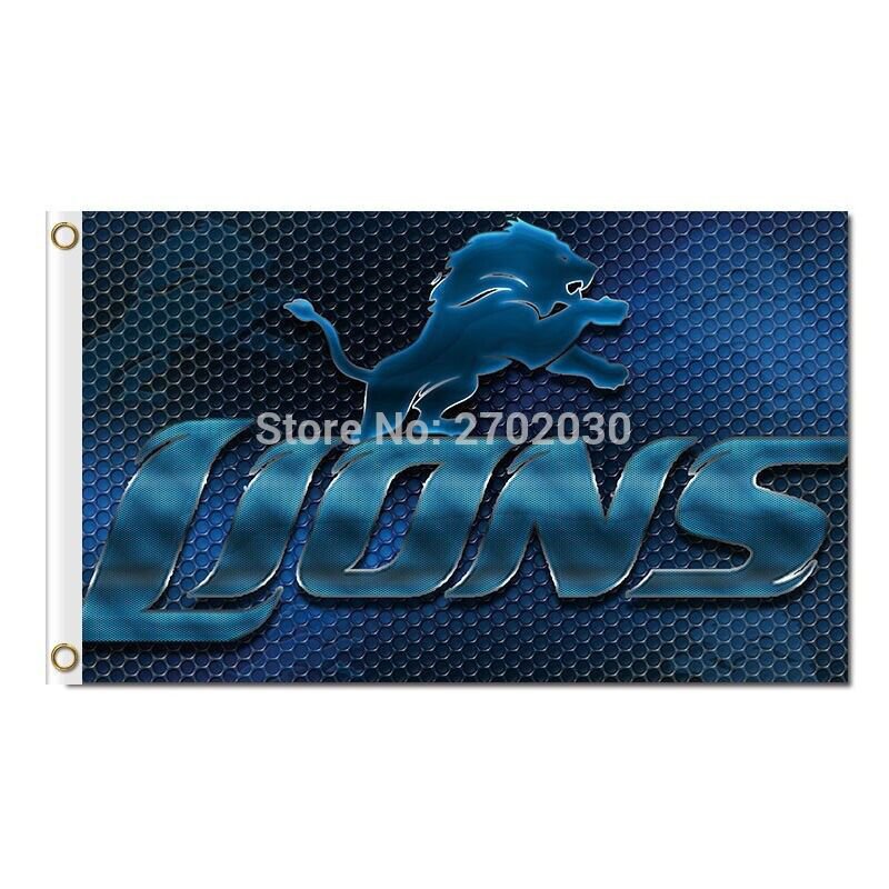 Detroit Lions Flag 3x5ft Banner Polyester American Football lions014