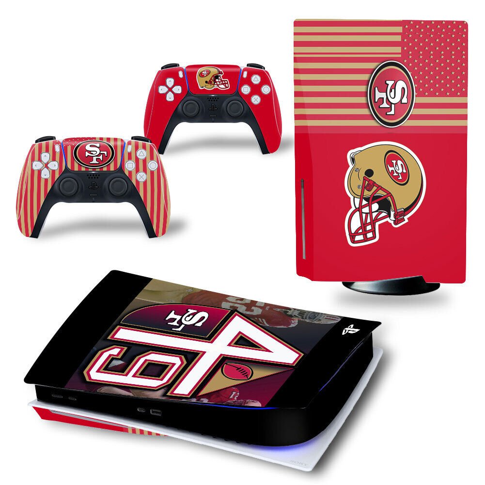 San Francisco 49ers PS5 Skin Sticker Decal Vinyl American Football ...