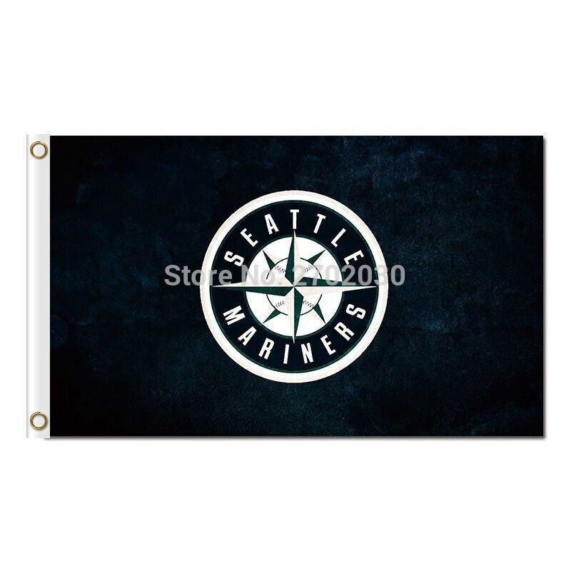 Seattle Mariners Flag 3x5ft Banner Polyester Baseball World Series 001