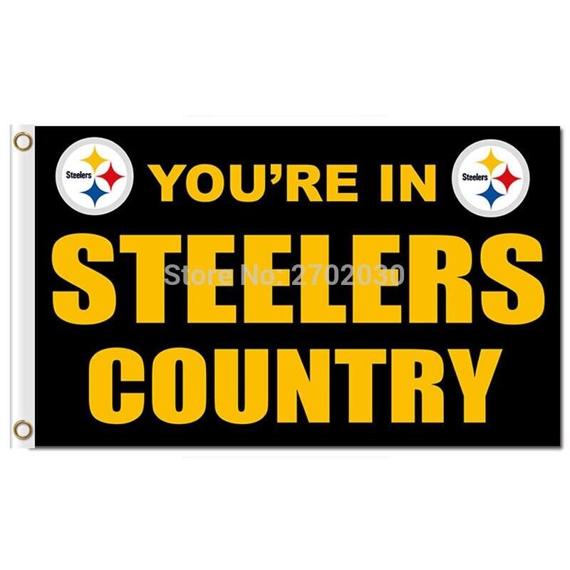 Pittsburgh Steelers Flag 3x5ft Banner Polyester American Football ...