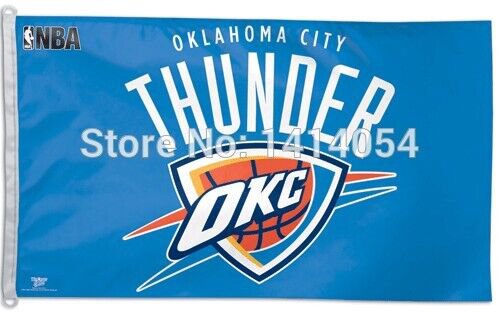 Oklahoma City Thunder Flag 3x5ft Banner Polyester basketball thunder002