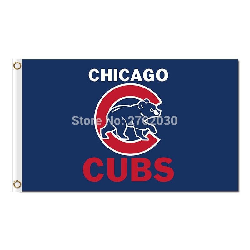 Chicago Cubs Flag 3x5ft Banner Polyester Baseball World Series cubs043