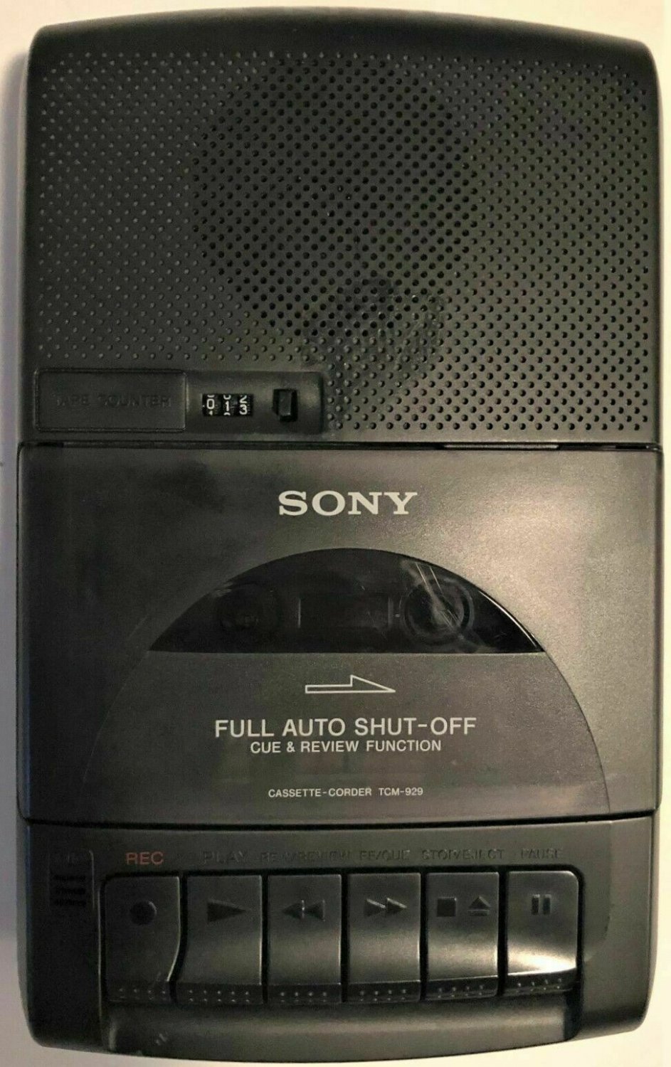 Sony TCM-929 Portable Cassette Player Recorder Full Auto Shut Off