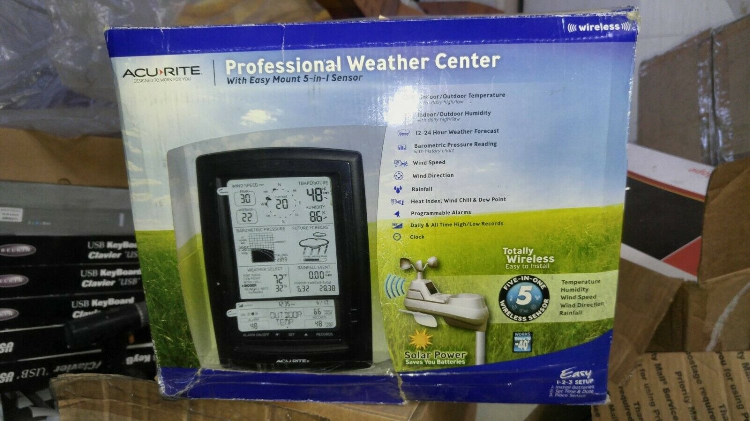 AcuRite Professional Weather Center Easy Mount 5 in 1 Wireless Sensor