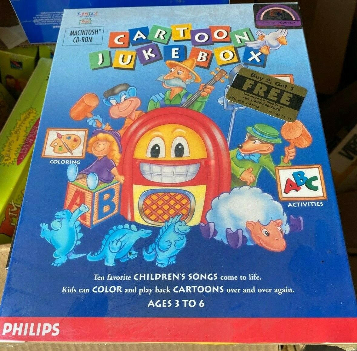 NEW SEALED Rare Collector Cartoon Jukebox Philips CD-i, 1991 Brand New ...