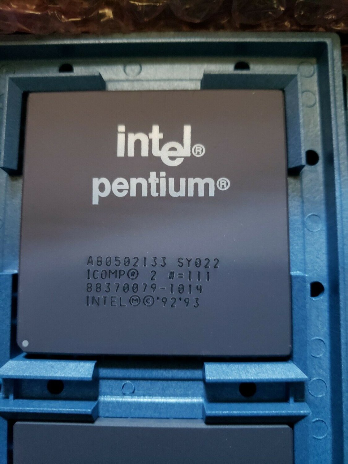 INTEL A80502133 SY022 PENTIUM 133MHZ CPU PROCESSOR NEW OEM w/ heat sink ...