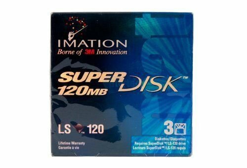 Imation SuperDisk 120MB (3-Pack) LS-120 Super Disk