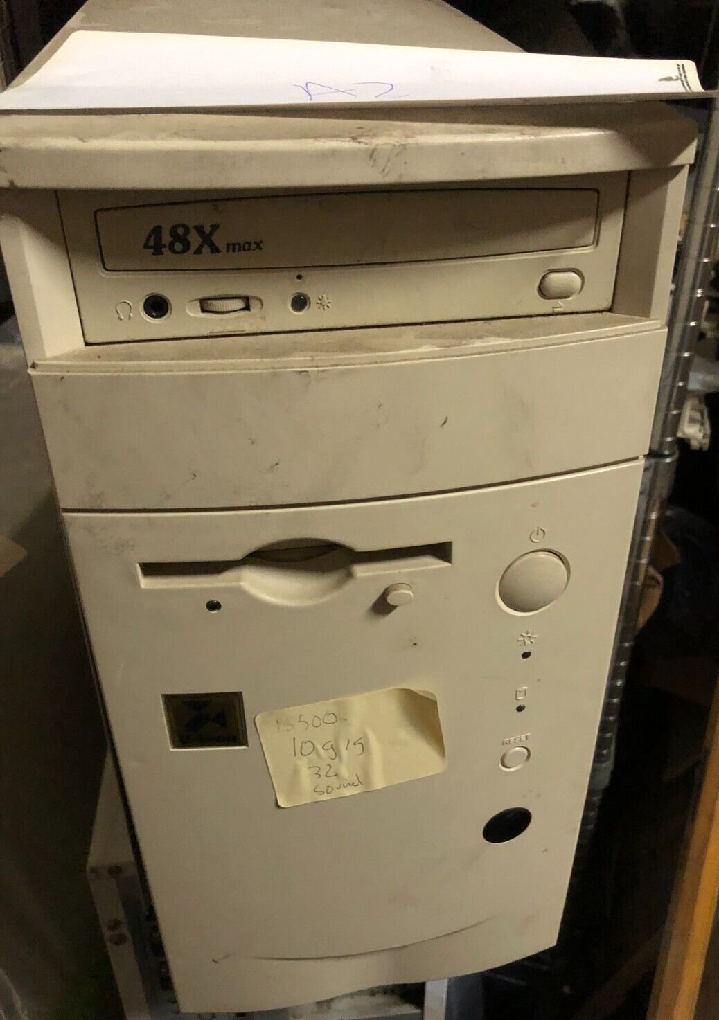 Vintage Retro PC Case Beige Computer Case ATX Retro Tower White USED ...