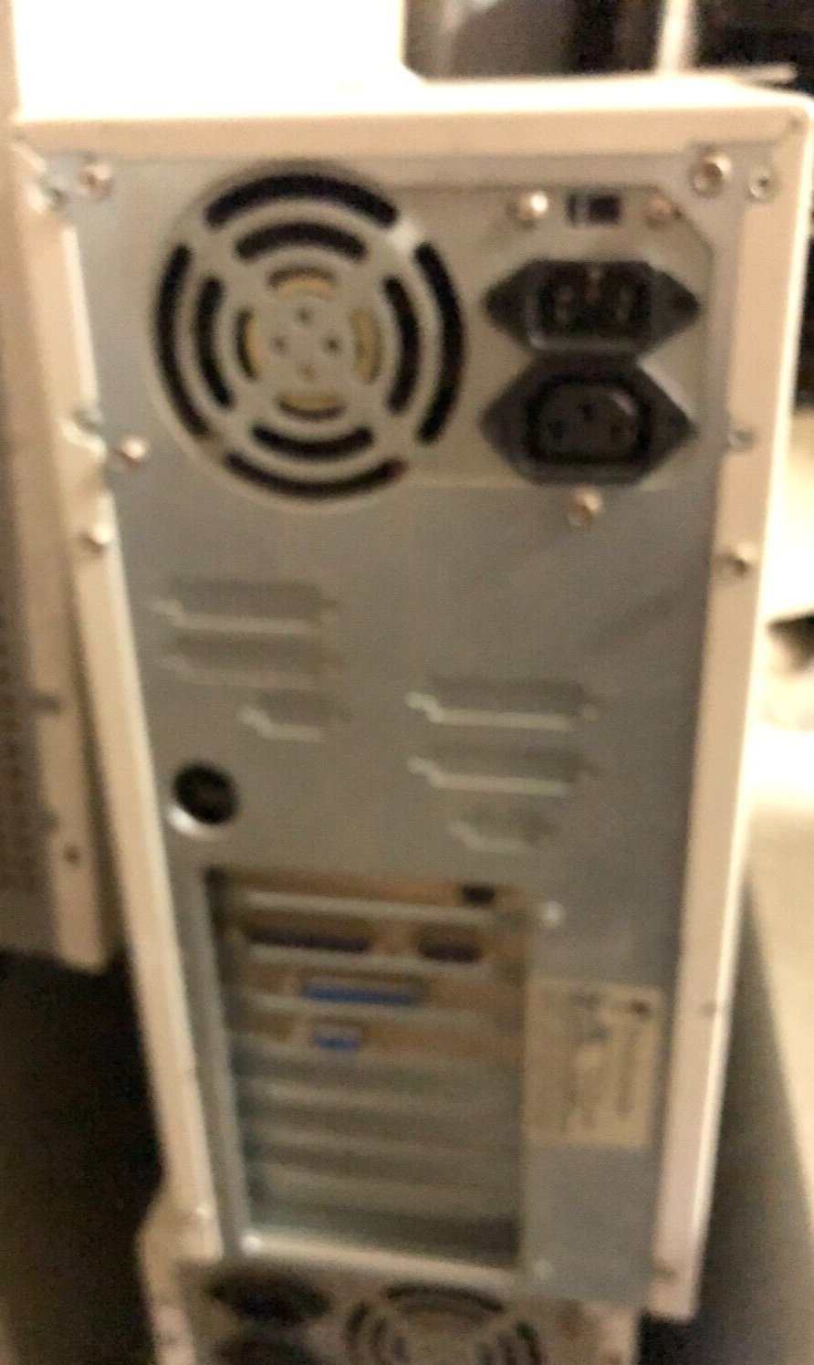 Vintage Retro PC Case Beige Computer Case AT mid Power White Used full a31