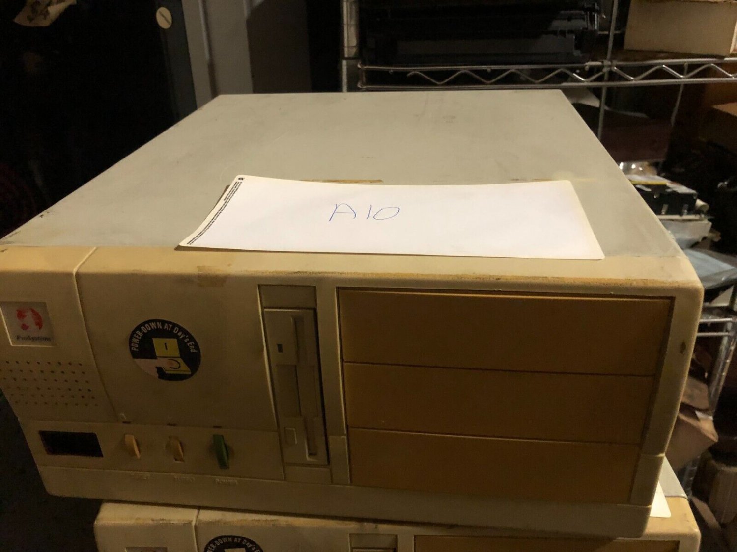 Vintage Retro PC Case Beige Computer Case AT mid Desktop Used full a10