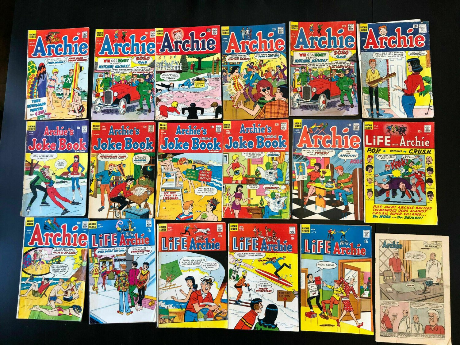 Rare Vintage Archie comic collection 1–666 complete set (1942-2015) png