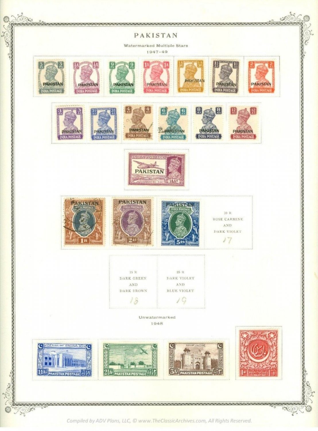 Pakistan Printable Stamp Album over 100 pages and completed the collection