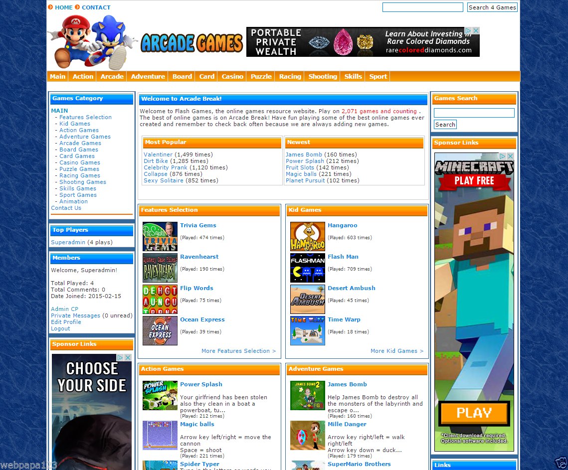 Website Games Script Php 100 Automated Site