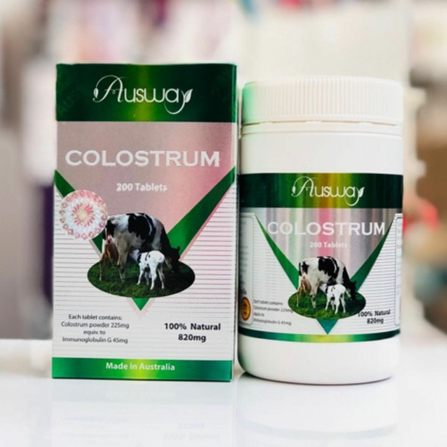 Ausway Colostrum Tablets 820 Mg of Milk Packed into 200 tablets Good ...