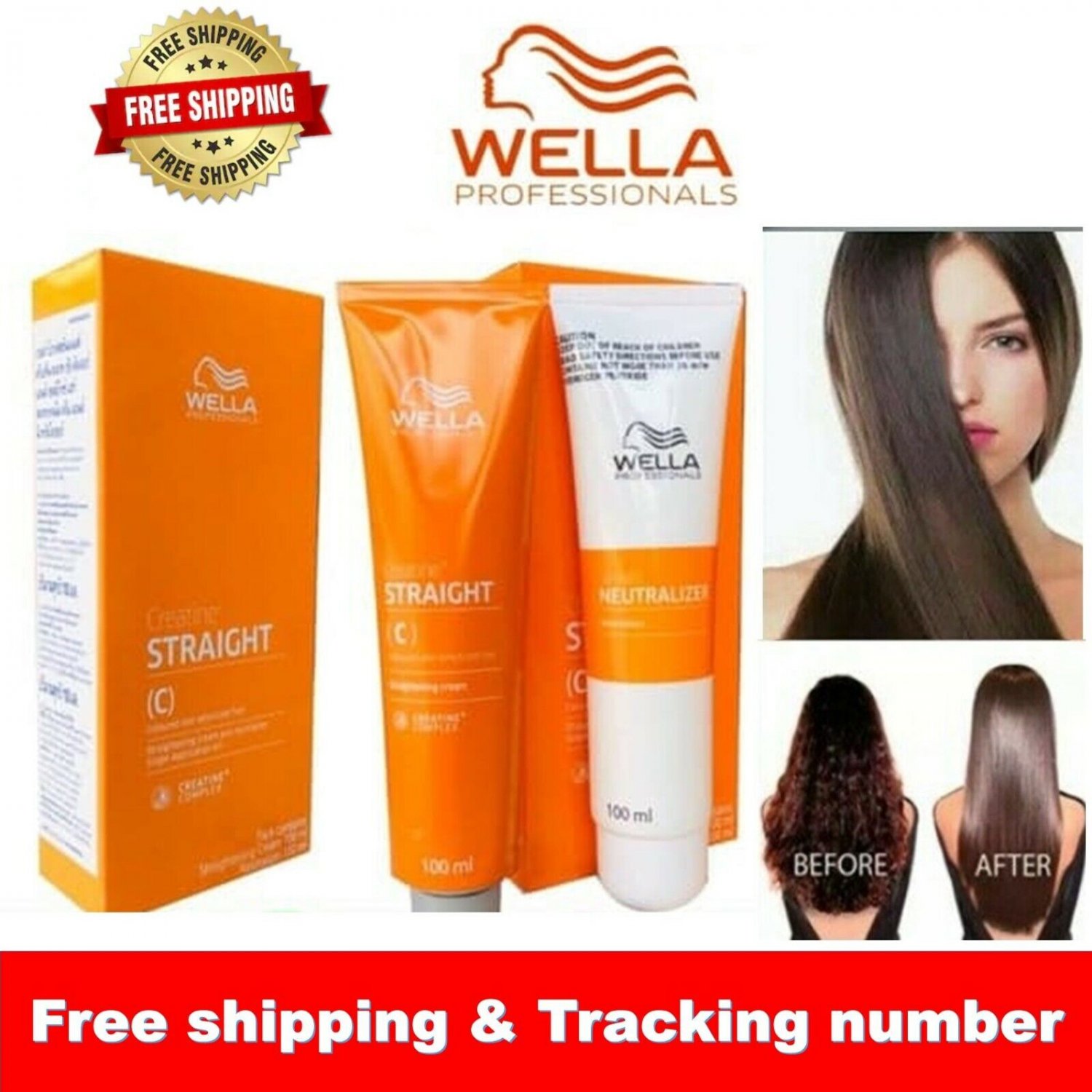 WELLA WELLASTRATE Permanent Straight System Hair Straightening Cream MILD
