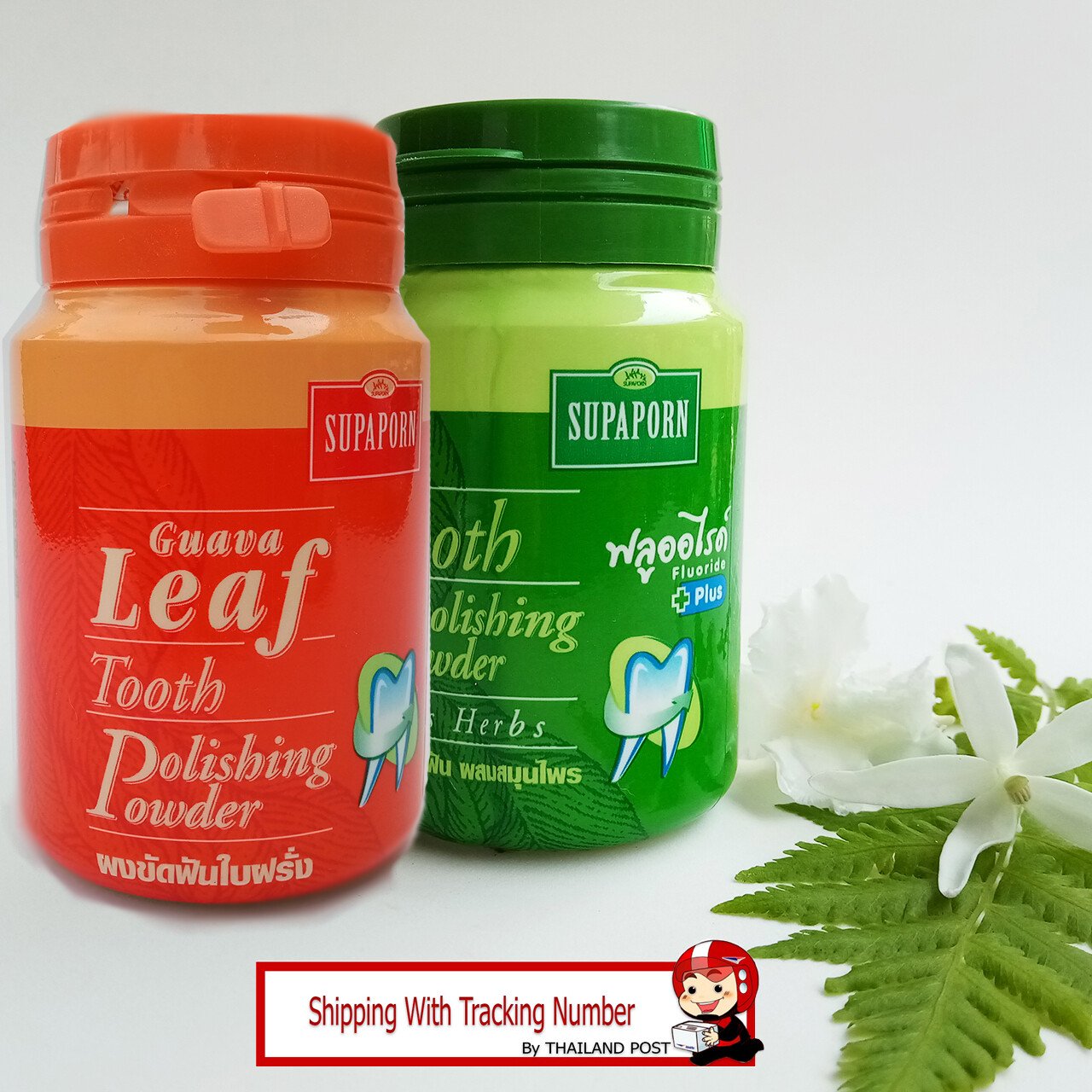 2 Formula Thai Tooth Polishing Powder Plus Herb And Toothpaste Guava