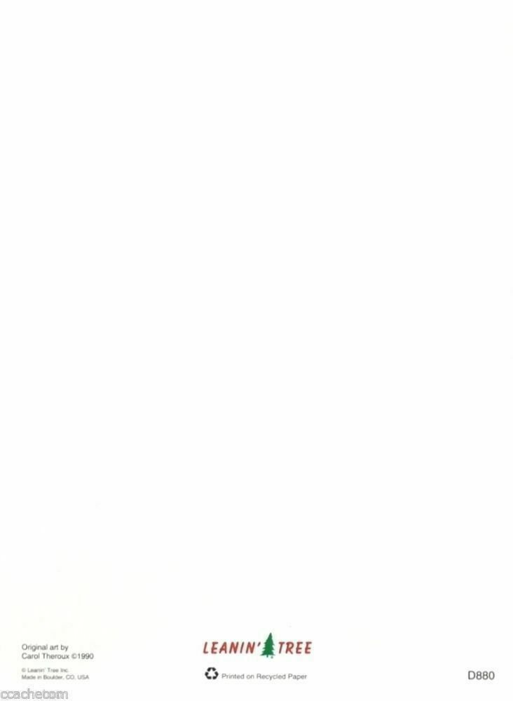 Leanin' Tree Blank Greeting Note Card Winter Baby by Carol Theroux