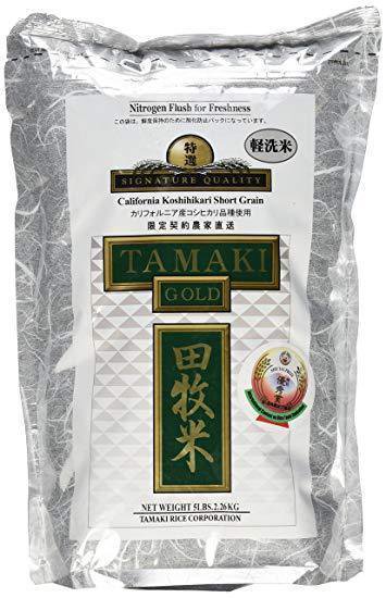 Tamaki Gold California Koshihikari Short Grain Rice, 4.4 Pound