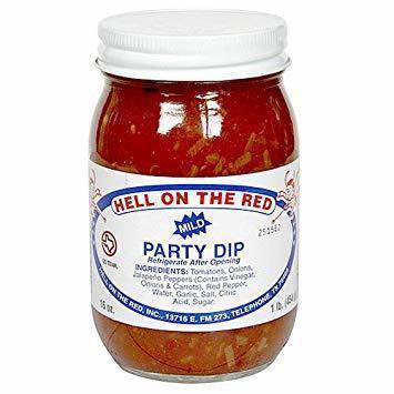 Hell on the Red Mild Party Dip Salsa, 16 oz (Pack of 2)