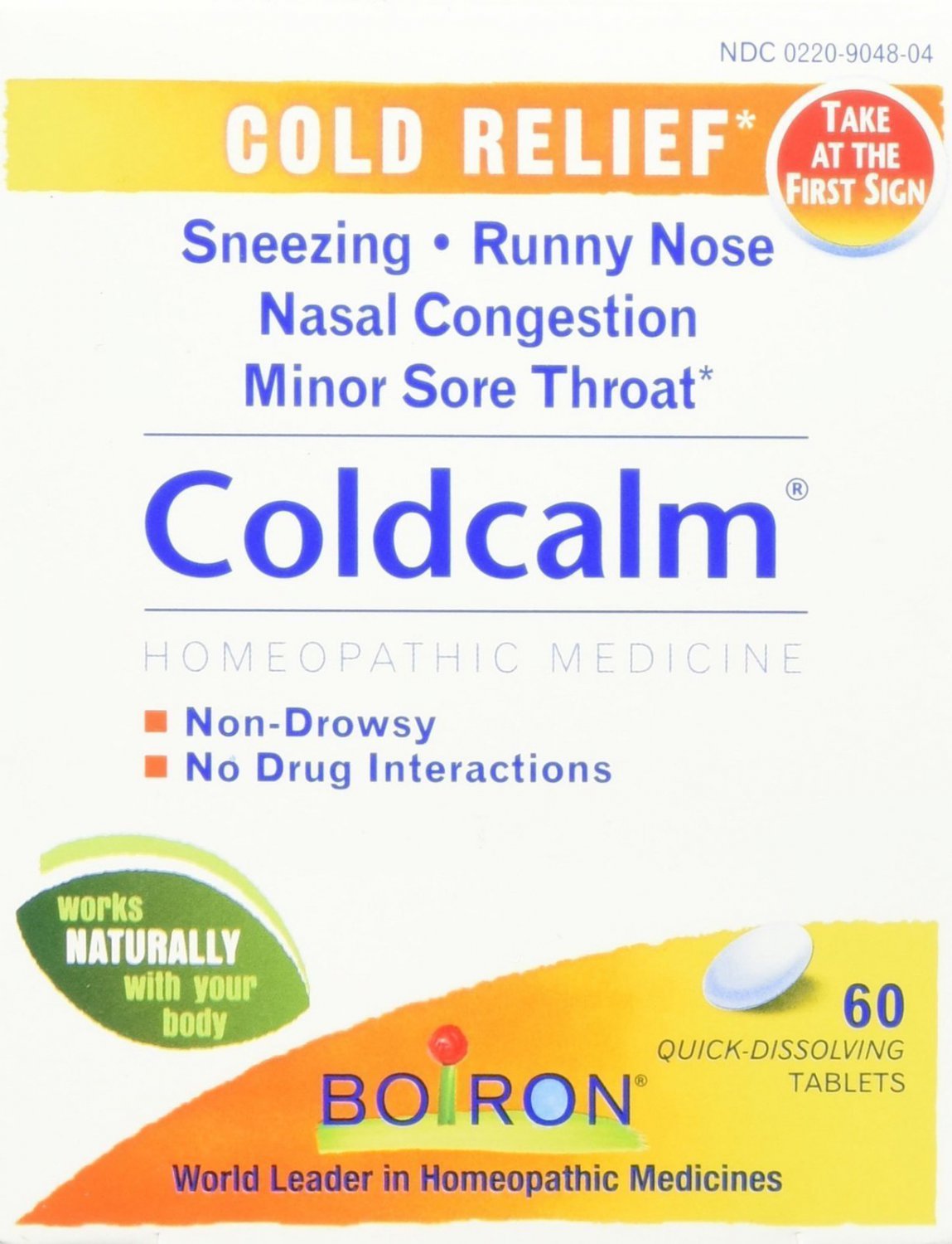 Boiron Homeopathic Medicine Coldcalm Tablets for Colds, 60 Count
