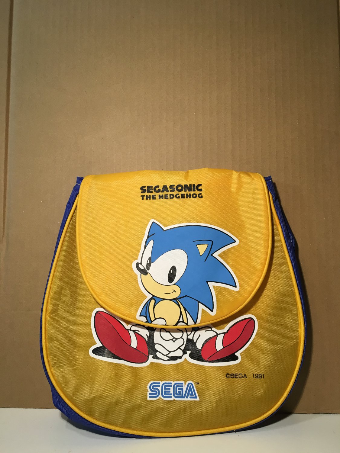 1990s Sonic the Hedgehog Japanese Backpack book bag toy rare vintage Sega