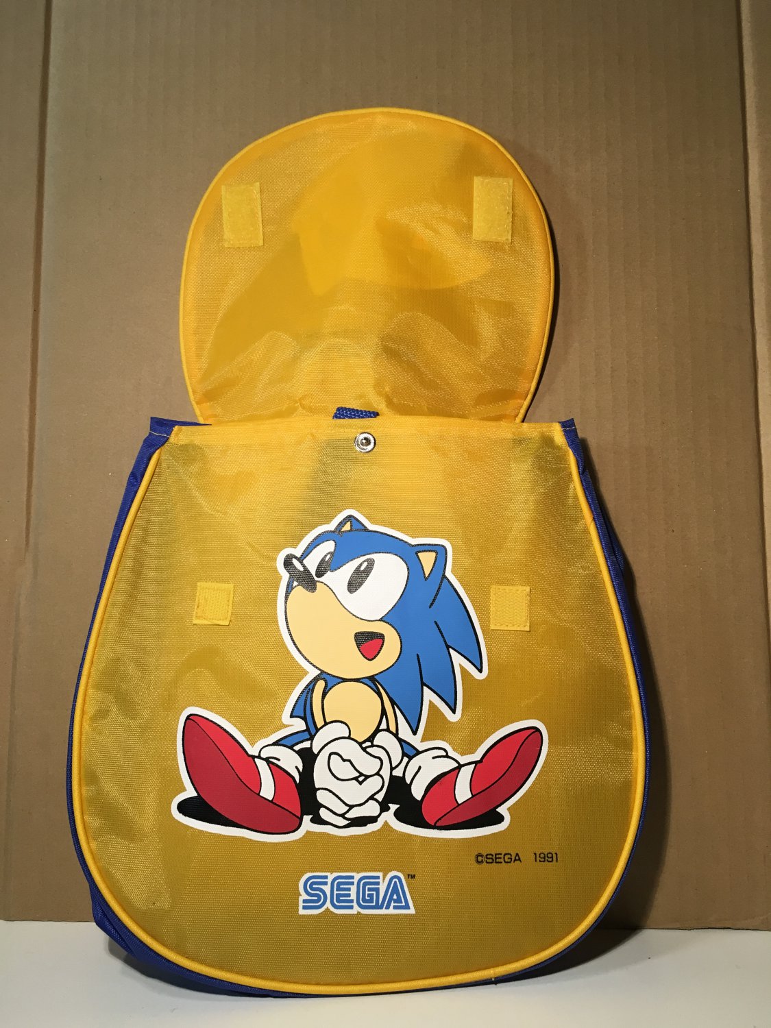 1990s Sonic the Hedgehog Japanese Backpack book bag toy rare vintage Sega