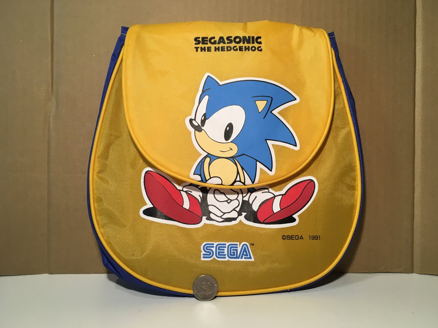 1990s Sonic the Hedgehog Japanese Backpack book bag toy rare vintage Sega