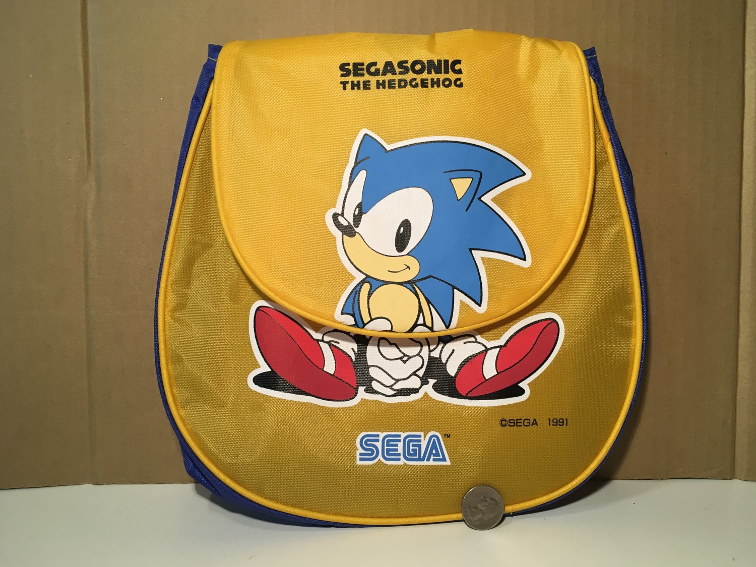 1990s Sonic the Hedgehog Japanese Backpack book bag toy rare vintage Sega