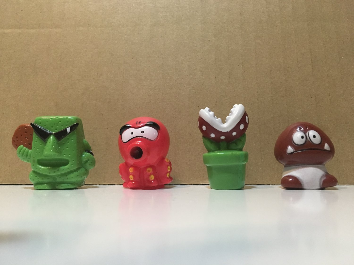 1989 Super Mario Land Finger Puppet Figures Toys Nintendo Gameboy rare ...