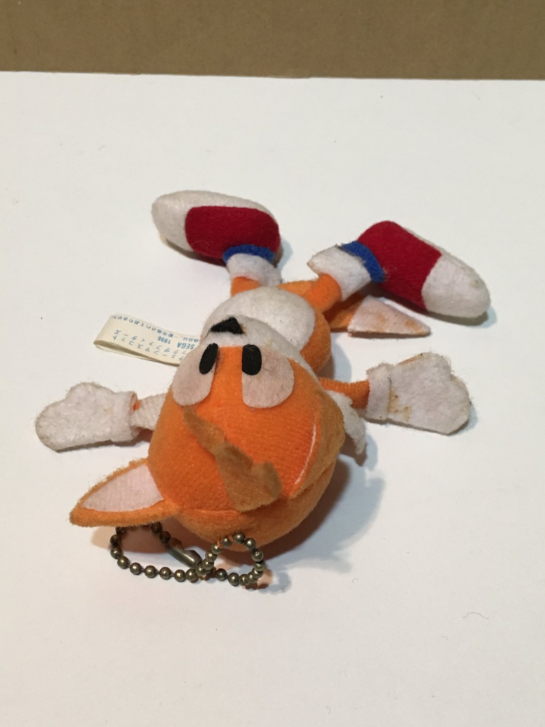 1996 Sonic the Fighters Plush Tails Keychain Sonic the Hedgehog Sega ...