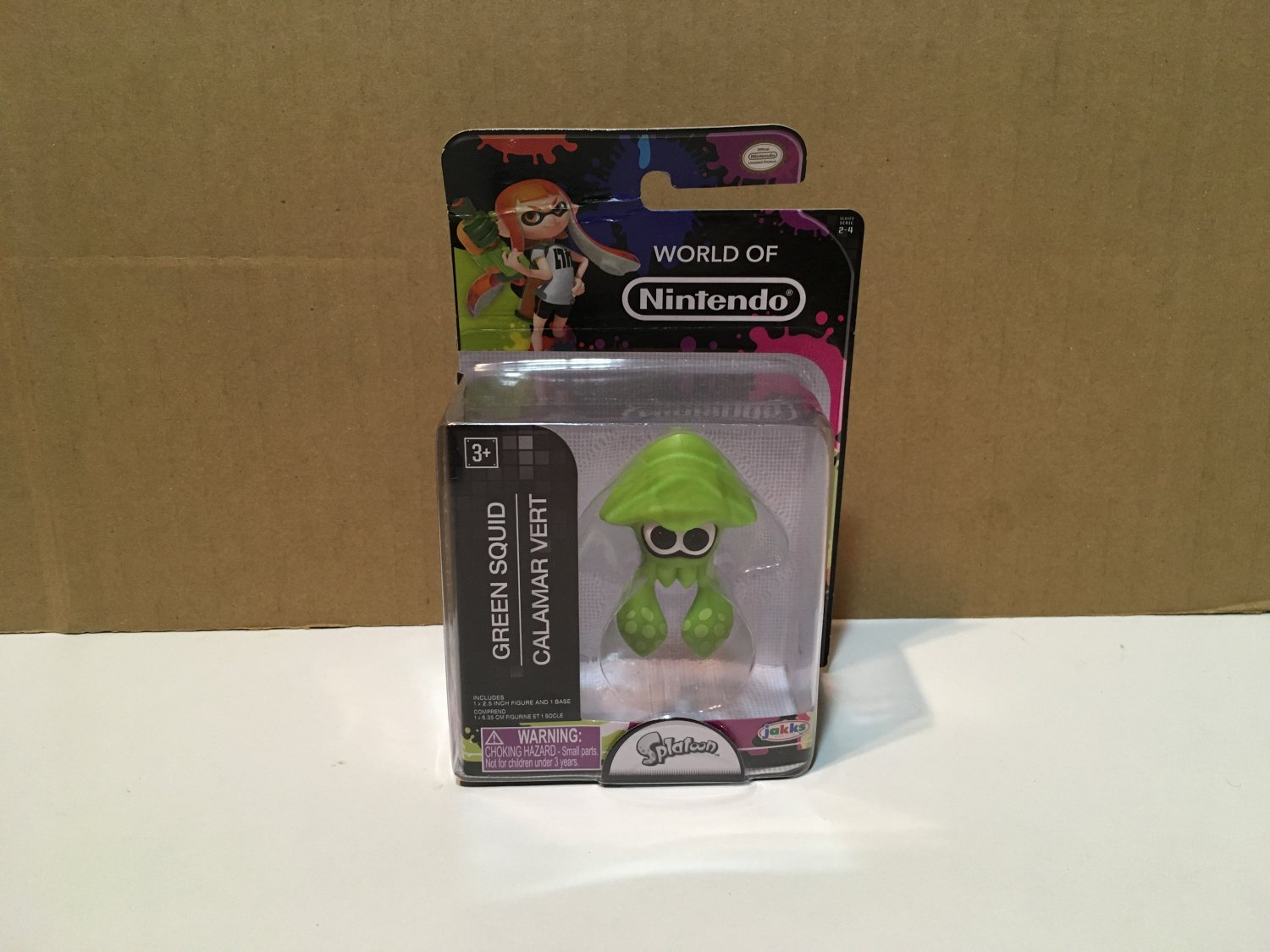 World of Nintendo Green Squid Splatoon Jakks Pacific toy figure ...