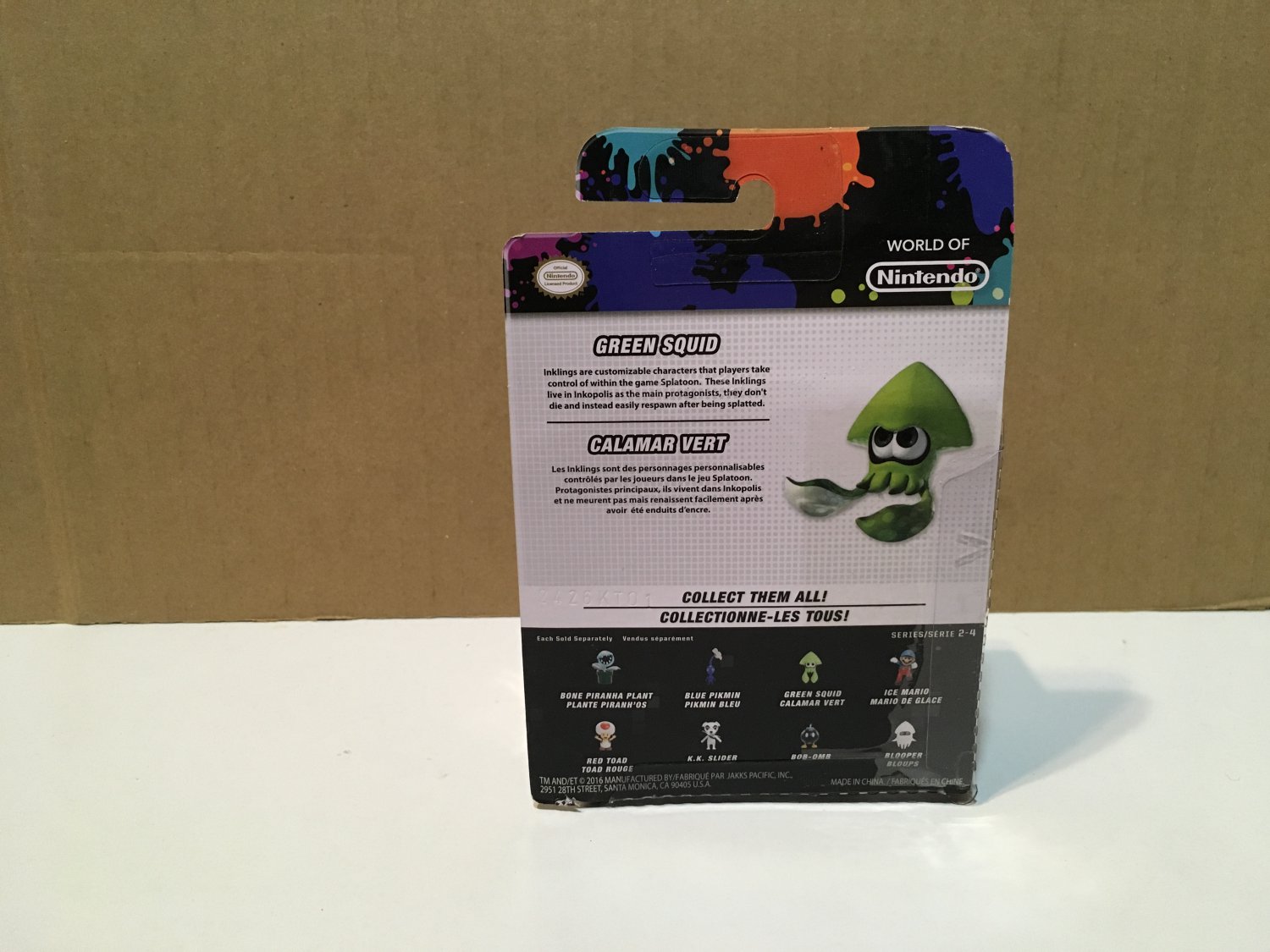 World of Nintendo Green Squid Splatoon Jakks Pacific toy figure ...