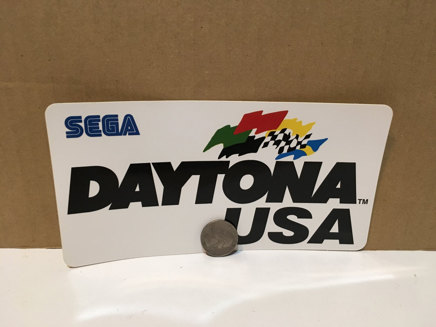 Daytona USA Sticker Decal Sega Promo 1990s Rare Video game Arcade ...