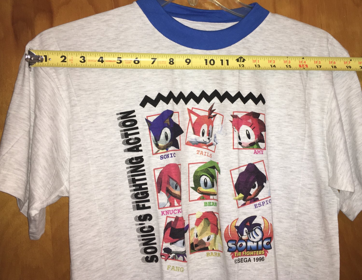 Vintage Sonic the Fighters T-shirt 1996 Sega Tee Sonic the Hedgehog ...