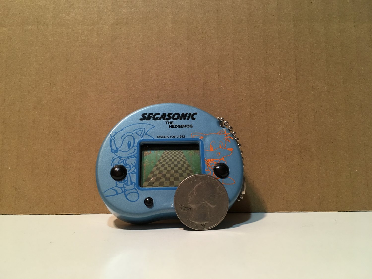 Segasonic LCD Electronic Game Keychain Sonic the Hedgehog vintage ...