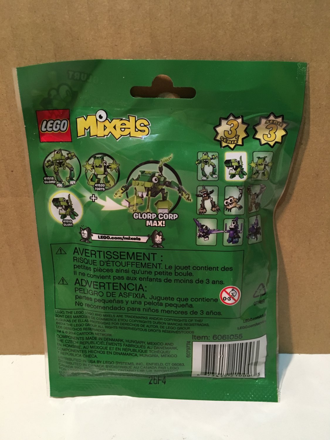Lego 41519 Mixels Glurt Glorp Corp Green Figure Toy Playset New ...
