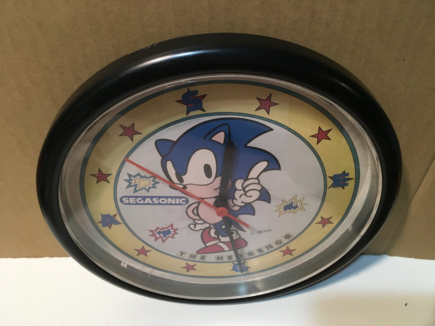 Vintage Segasonic Sonic the Hedgehog Wall Clock Sega 1990s Collectible ...