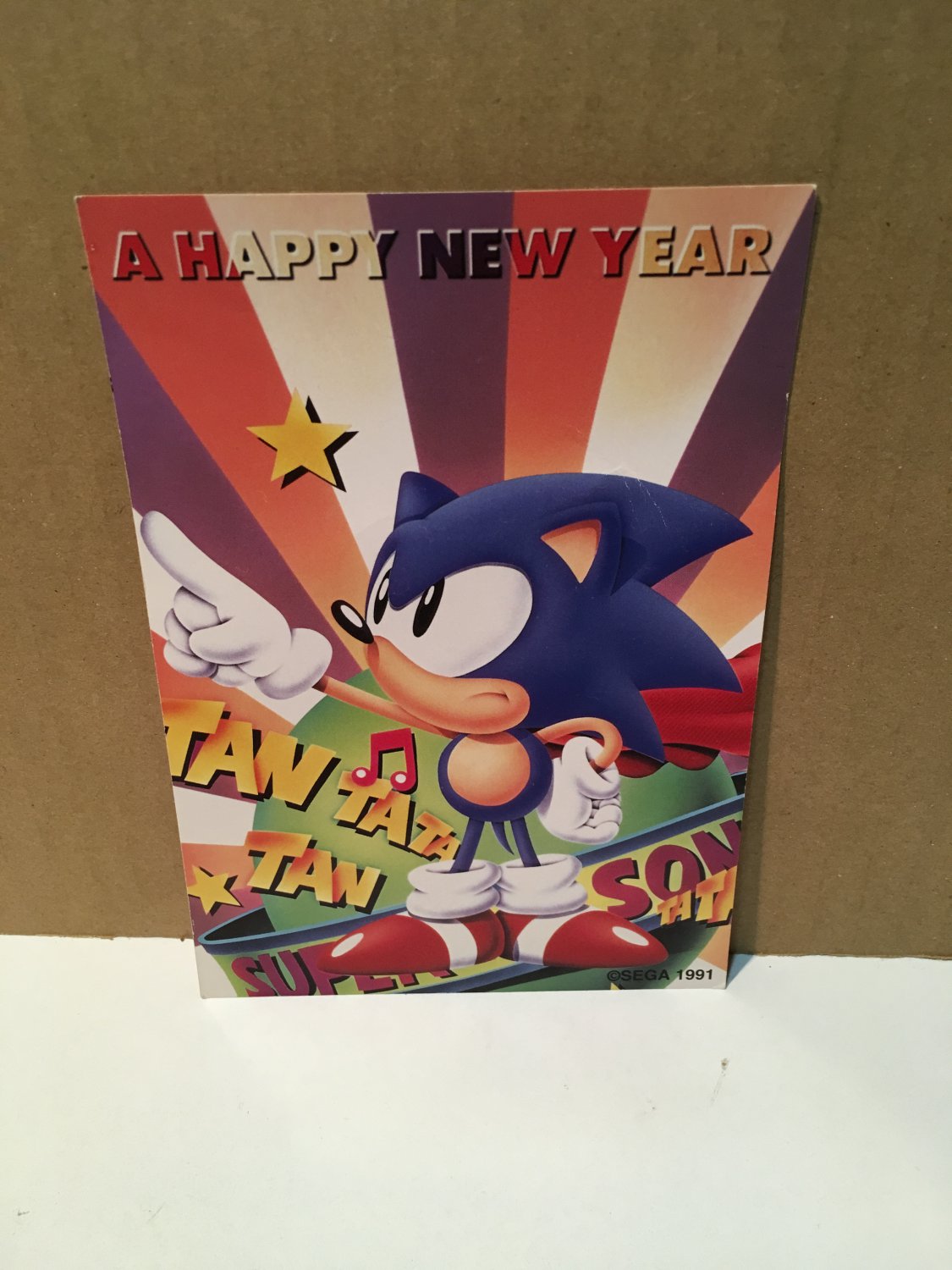 Vintage Segasonic Sonic the Hedgehog Happy New Year Postcard Japanese ...