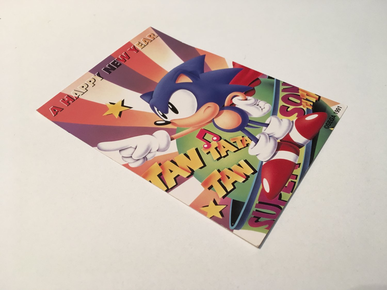 Vintage Segasonic Sonic the Hedgehog Happy New Year Postcard Japanese ...