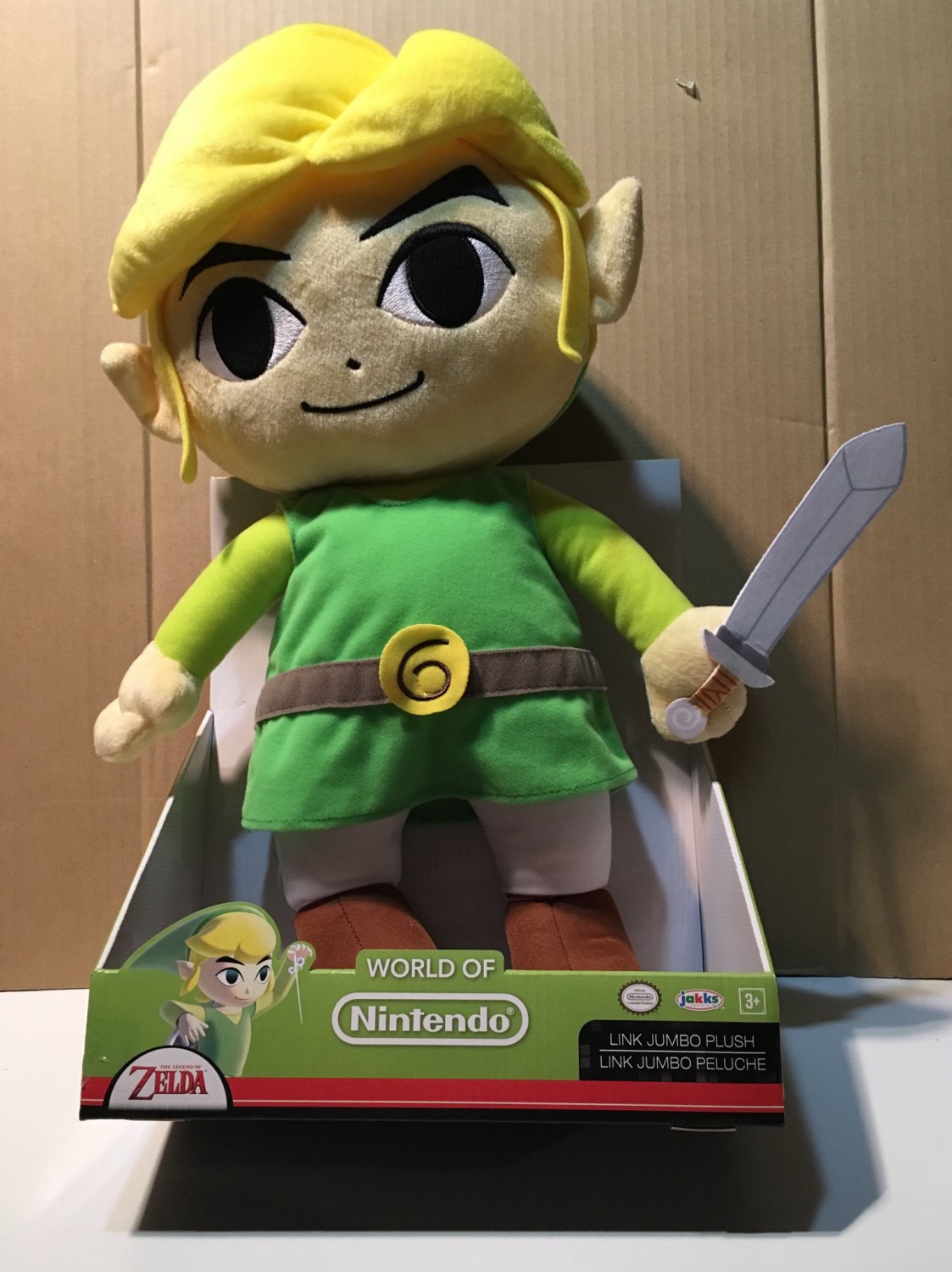 19” Toon Link Jumbo Plush World of Nintendo Legend of Zelda Jakks ...