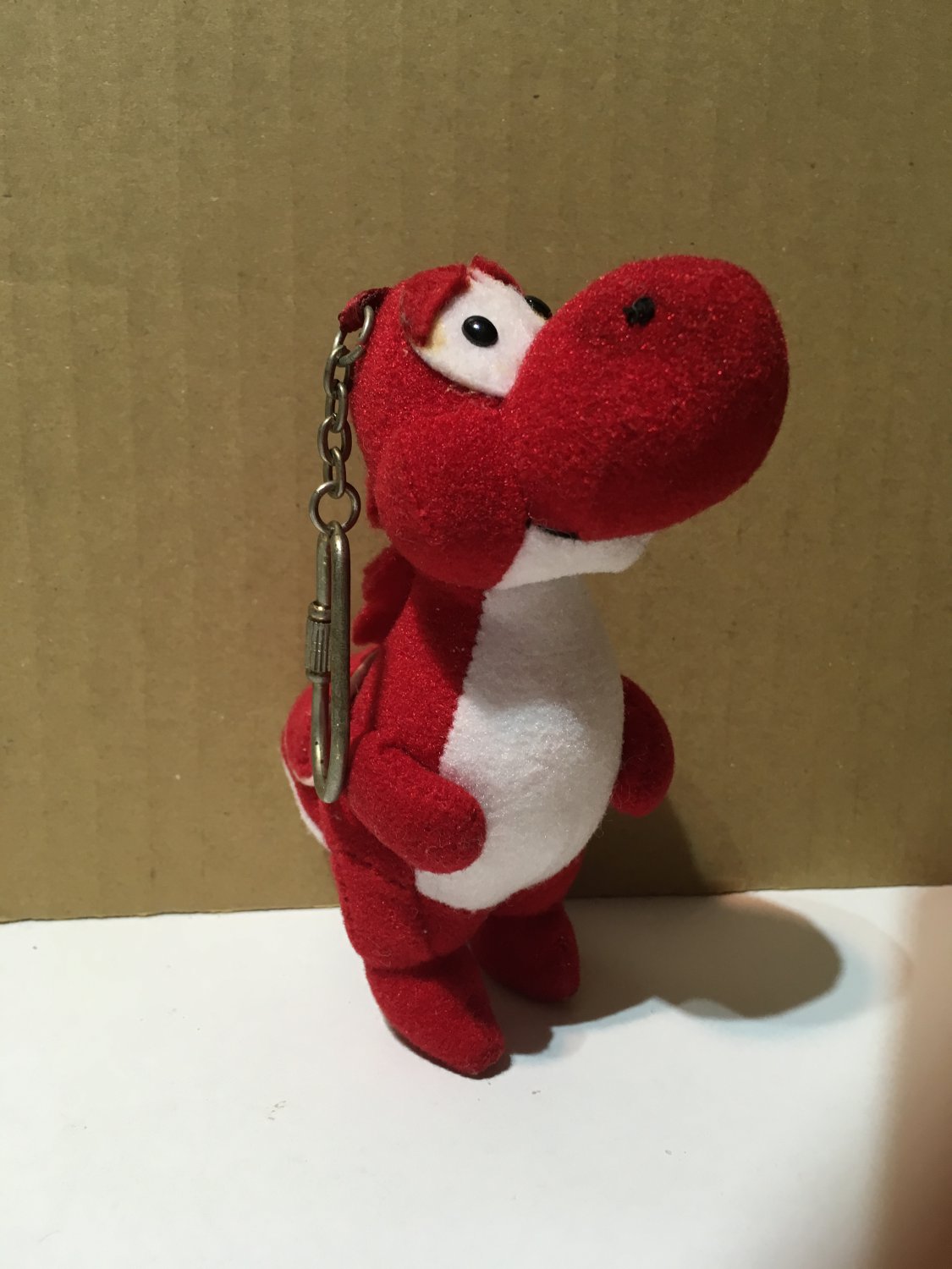 Red Sun Arrow Yoshi Plush Keychain Super Mario World Nintendo Rare Toy ...