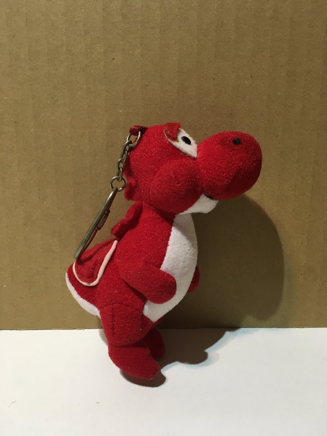 Red Sun Arrow Yoshi Plush Keychain Super Mario World Nintendo Rare Toy ...